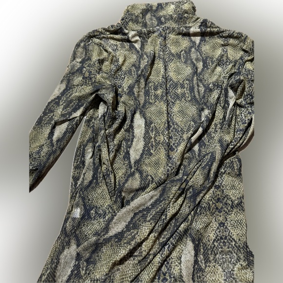 White House Black Market | Tops | Whbm Mock Neck Sheer Snake Skin ...